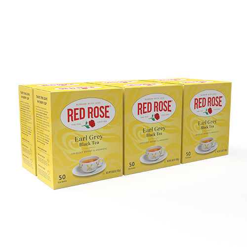 Red Rose Earl Grey Tea | 50 Tea Bags | Red Rose Tea