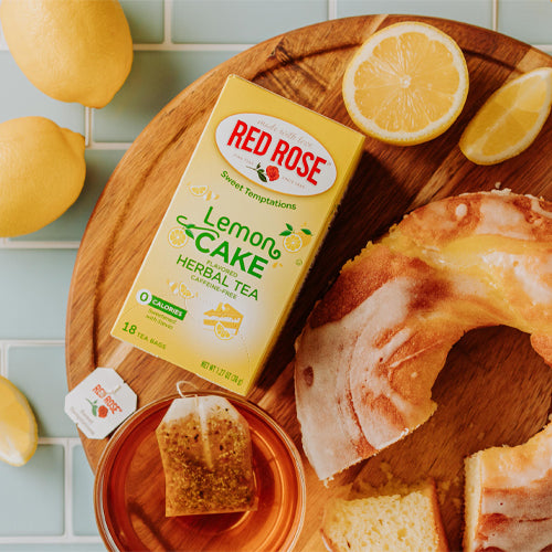 Red Rose Lemon Cake Tea | 18 Tea Bags | Red Rose Tea
