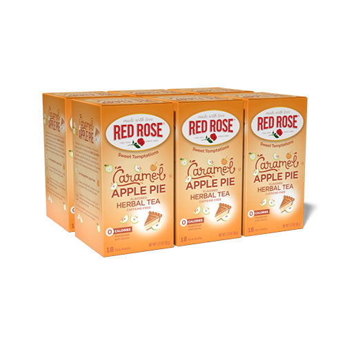 Red Rose Caramel Apple Pie Tea | 18 Tea Bags | Red Rose Tea
